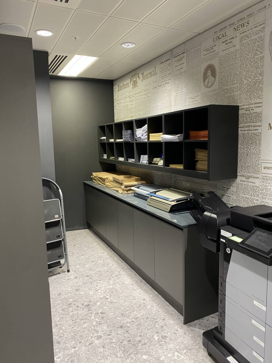 Office Fit Out | Reception Desk | EY | Aberdeen | Harvey McLean
